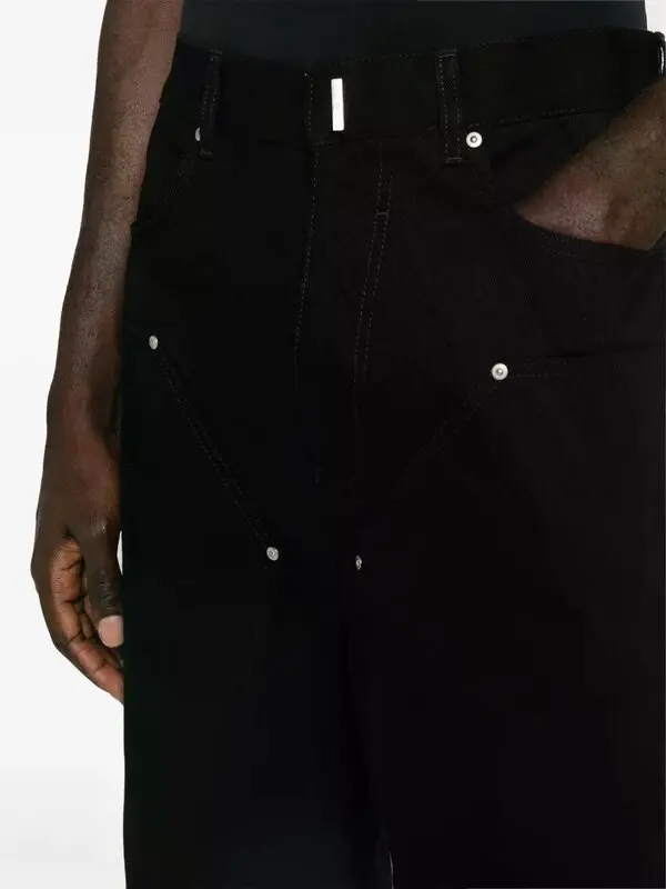 Givenchy Wide-leg Carpenter Jeans With Logo Plaque