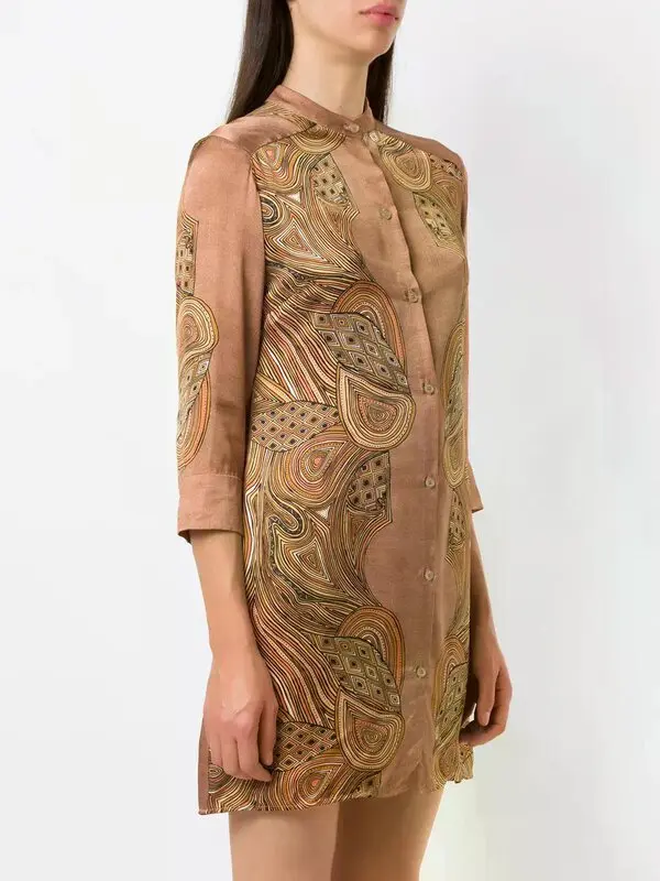 AMIR SLAMA Silk Shirt Dress