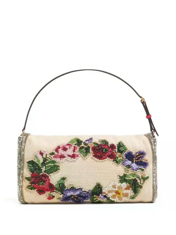 Valentino Garavani Devain Embroidered Shoulder Bag