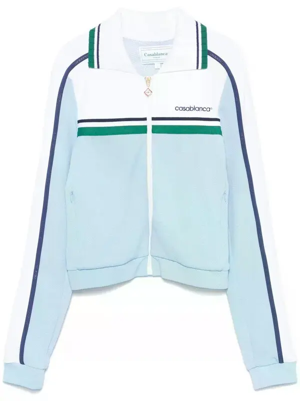 Casablanca Piqué Track Jacket - Blue