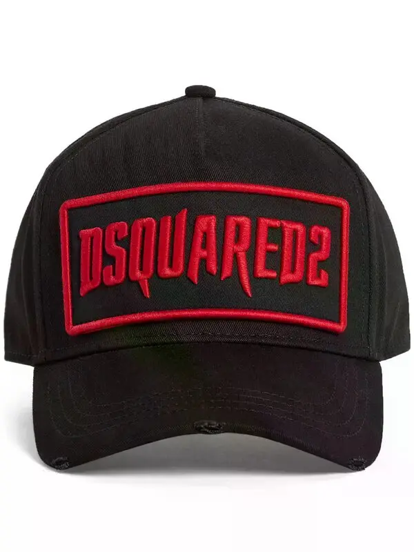 Dsquared2 Logo-embroidered Baseball Cap - Black