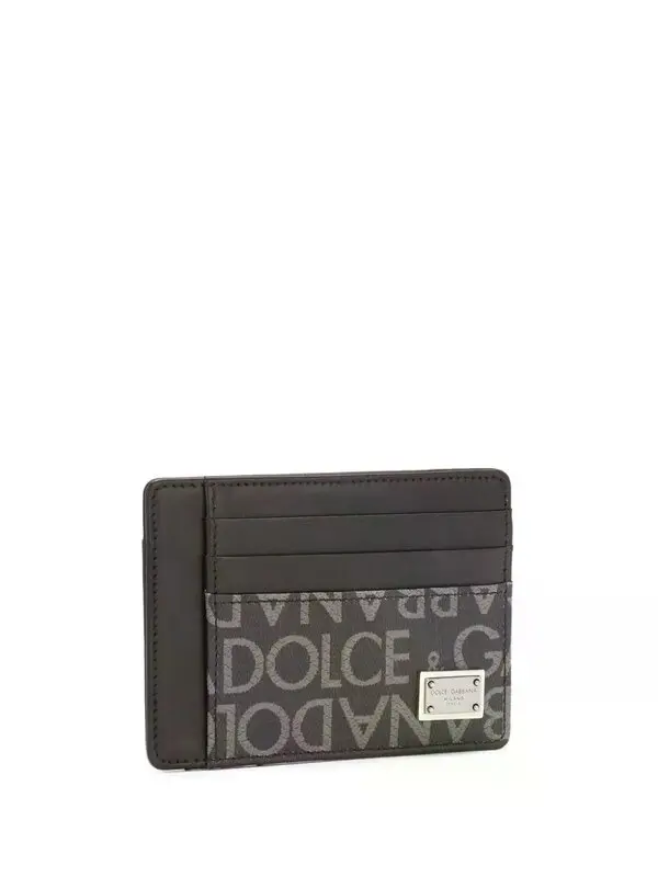 Dolce & Gabbana Coated Jacquard Card Holder