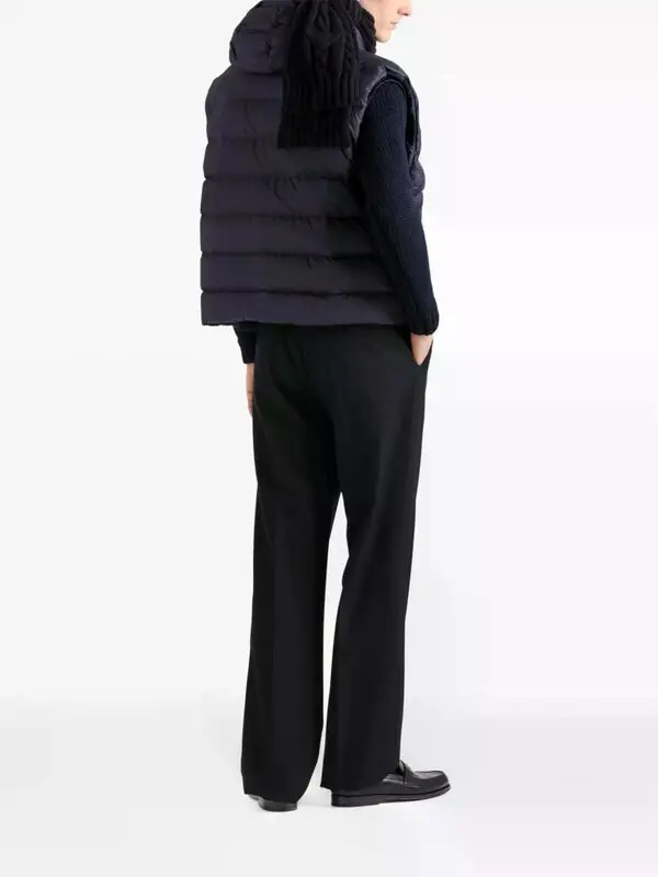 Prada Recycled Polyester Down Hooded Vest