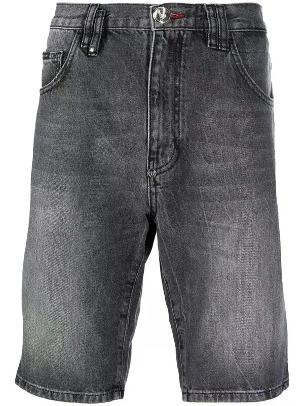 Philipp Plein Knee-length Denim Shorts