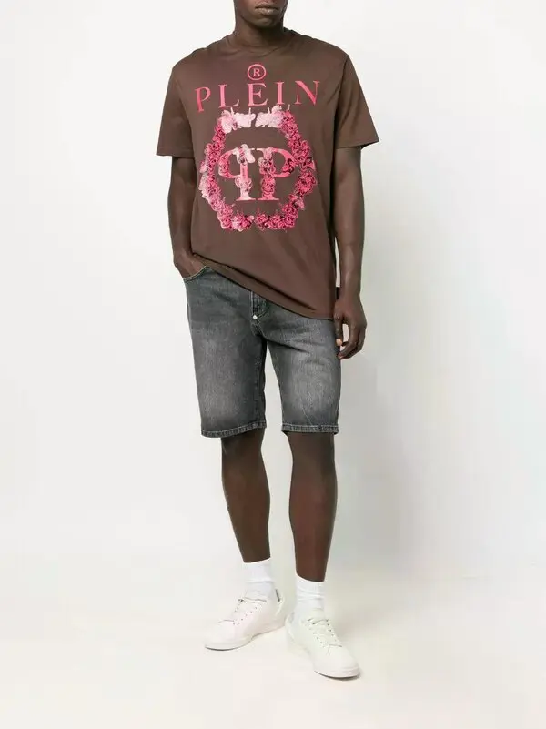 Philipp Plein Knee-length Denim Shorts