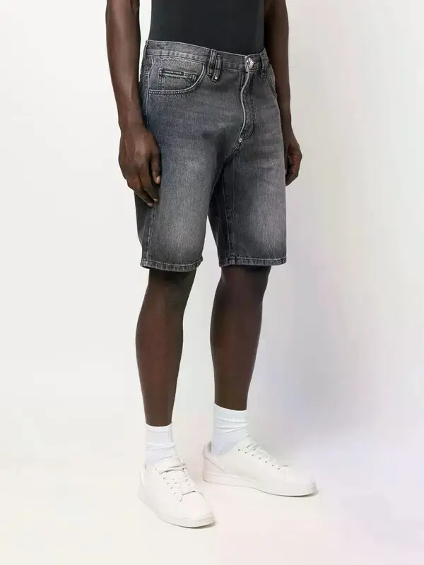 Philipp Plein Knee-length Denim Shorts
