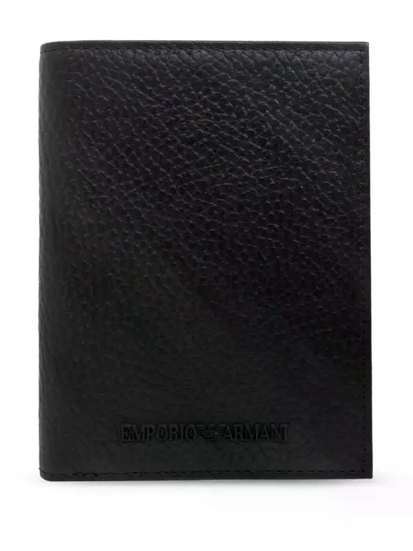 Emporio Armani Logo-embossed Wallet - Black
