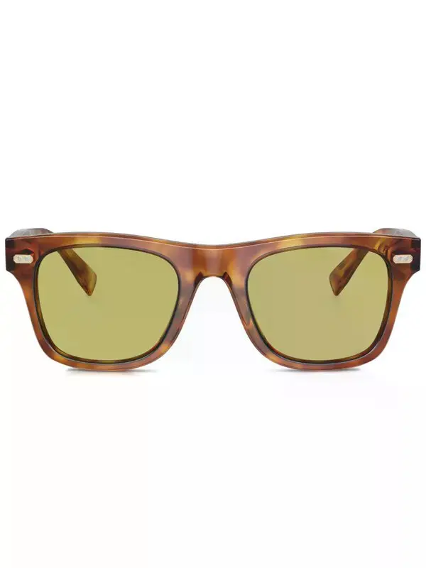 Brunello Cucinelli Square-frame Sunglasses - Brown