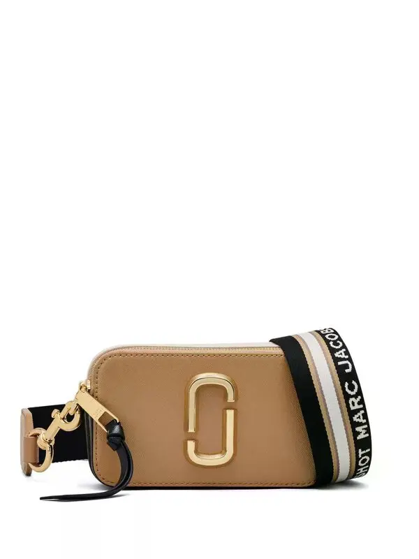 Marc Jacobs The Snapshot Logo-plaque Satchel - Brown
