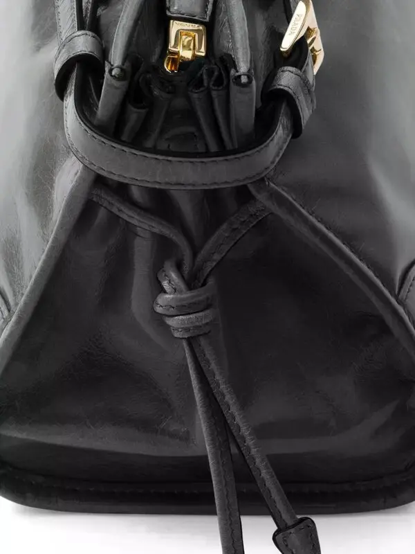 Prada Bonnie Medium Leather Handbag - Black