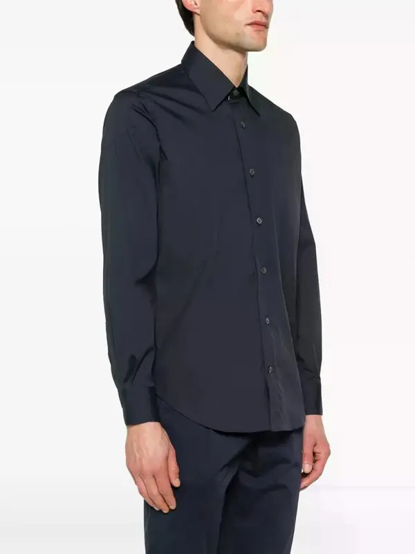 Eleventy Pointed-collar Shirt