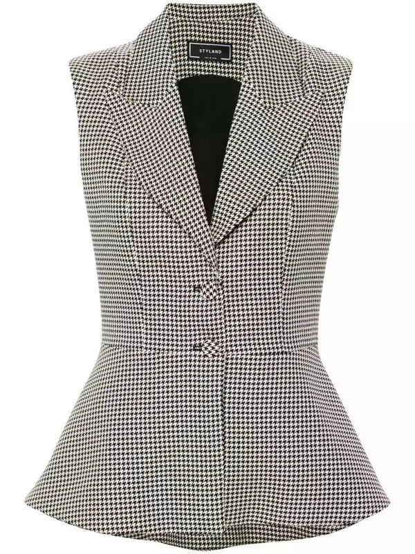 STYLAND Houndstooth Waistcoat