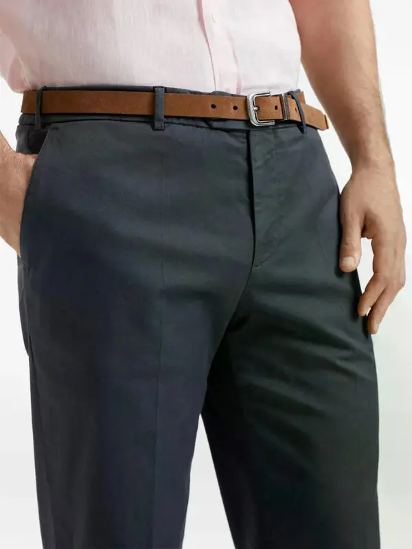 Brunello Cucinelli Straight-leg Cotton-blend Trousers