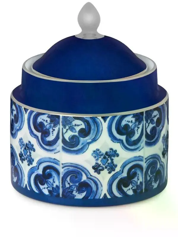 Dolce & Gabbana Porcelain Sugar Bowl - Blue