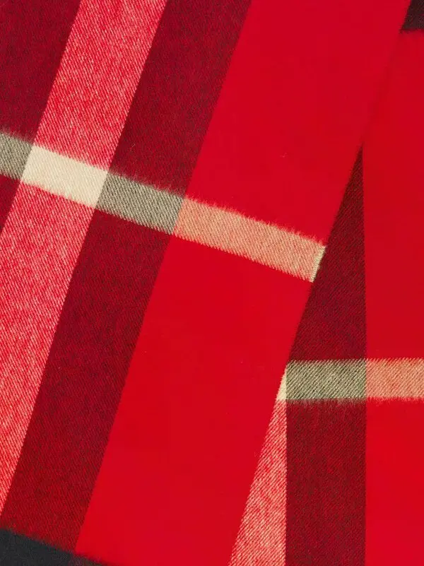 Burberry The Classic Check-pattern Fringed-trim Scarf