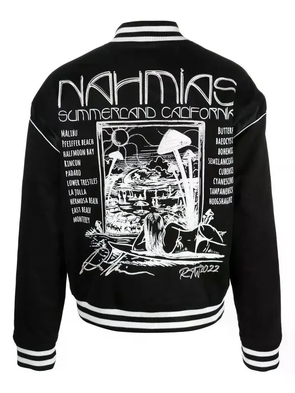 NAHMIAS Graphic-print Bomber Jacket