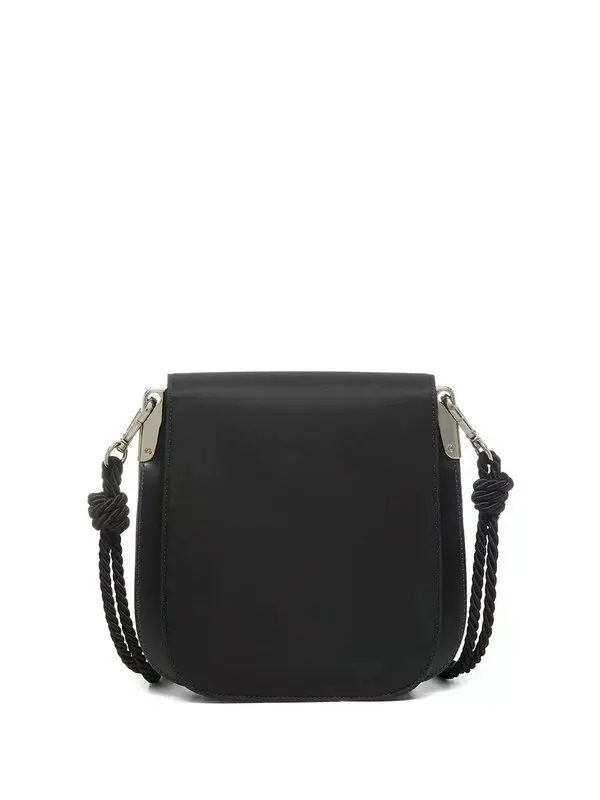 Prada Embroidered Logo Shoulder Bag