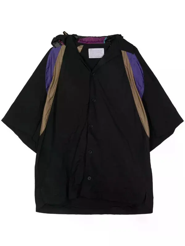 Kolor Hooded Colour-block Shirt