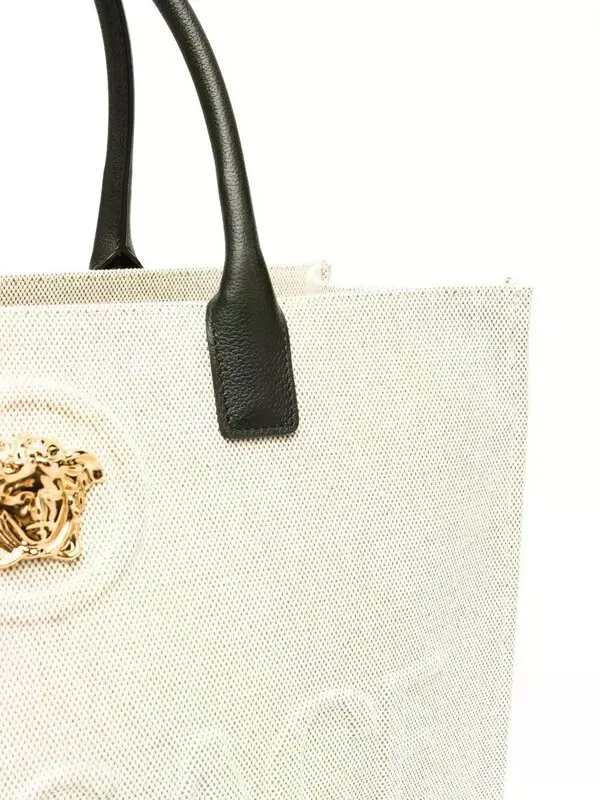 Versace La Medusa Canvas Tote Bag