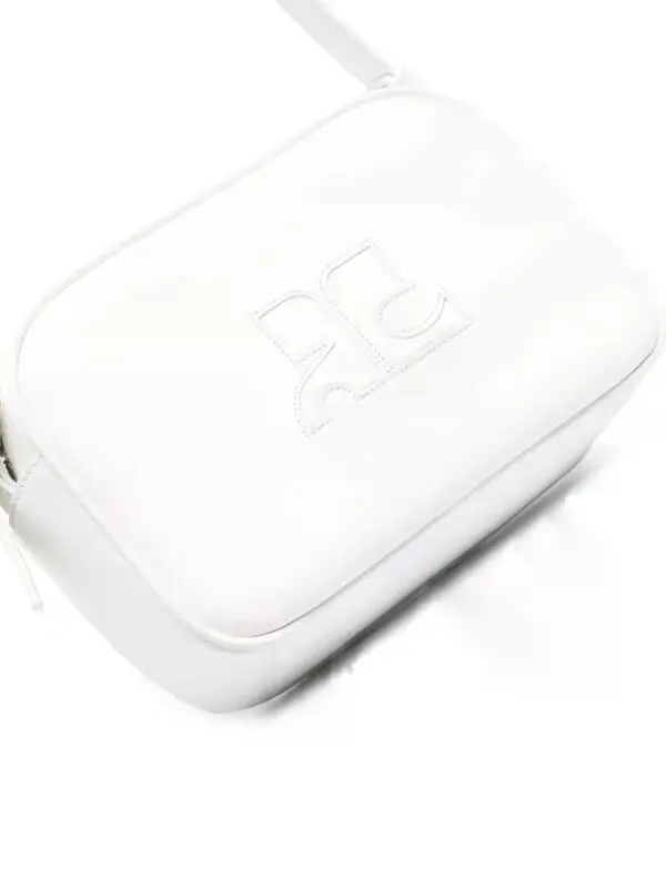 COURREGES Reedition Leather Camera Bag - White