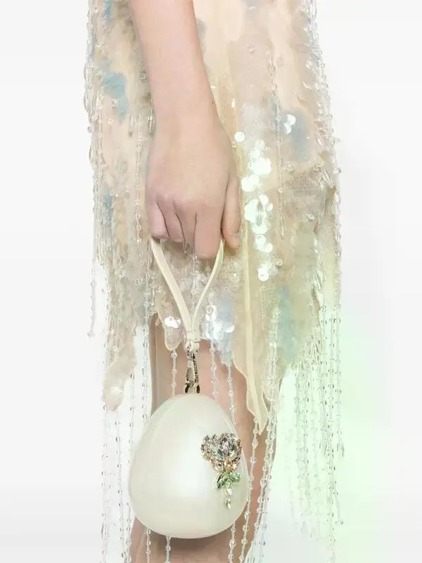 Blumarine Sequined Fringed Mini Dress