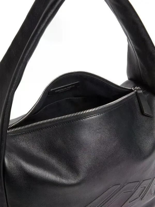 Dsquared2 Logo-embossed Leather Tote Bag