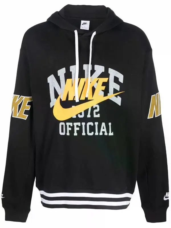 Nike Logo-print Hoodie - Black
