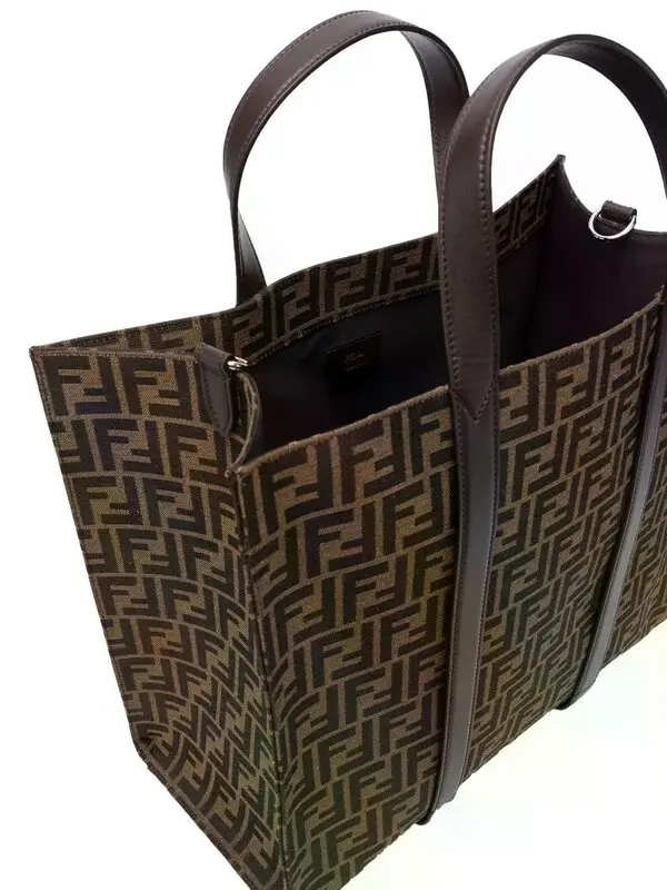 Fendi Ff Jacquard-motif Tote Bag