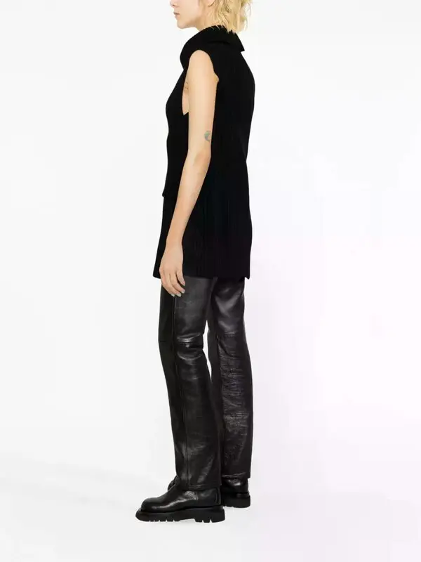 JIL SANDER Roll-neck Knitted Wool Top