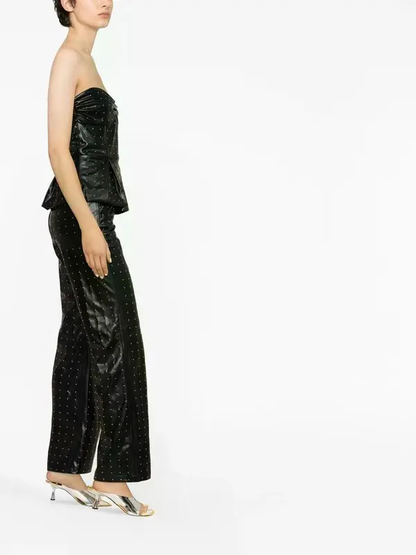ROTATE BY BIRGER CHRISTENSEN Strapless Peplum Top