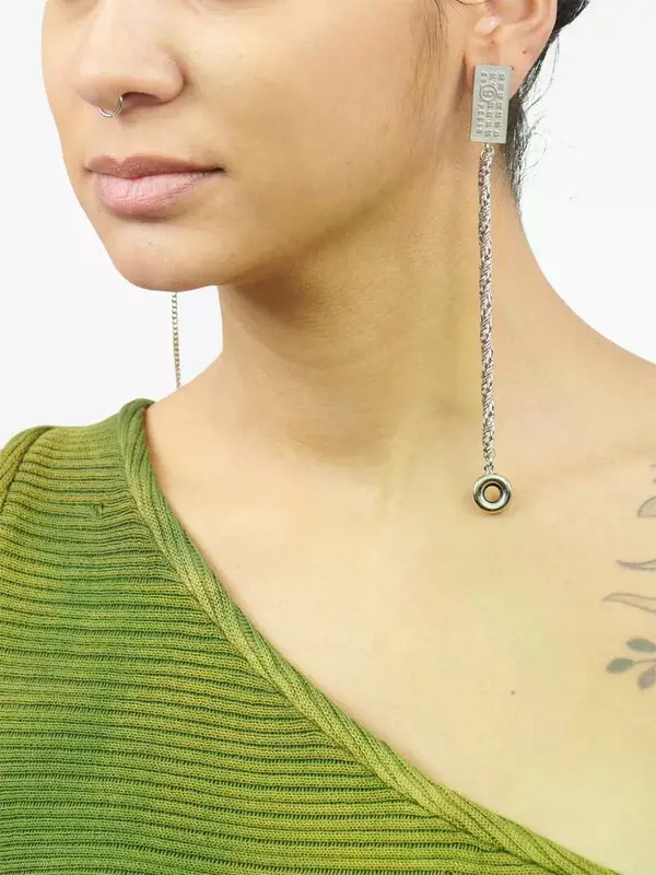 MAISON MARGIELA Numbers-motif Drop Earrings