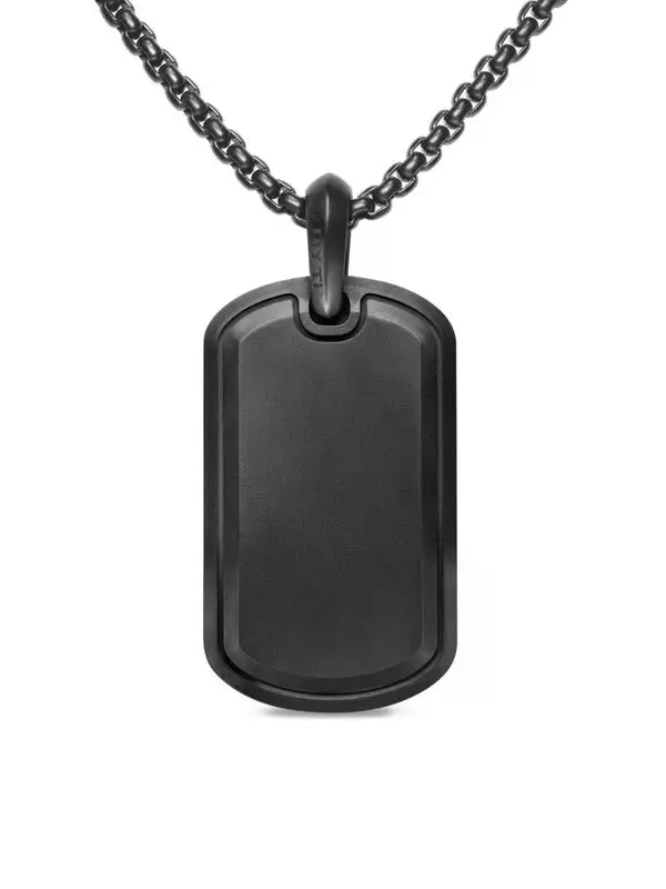 David Yurman Sculpted Cable Diamond Tag