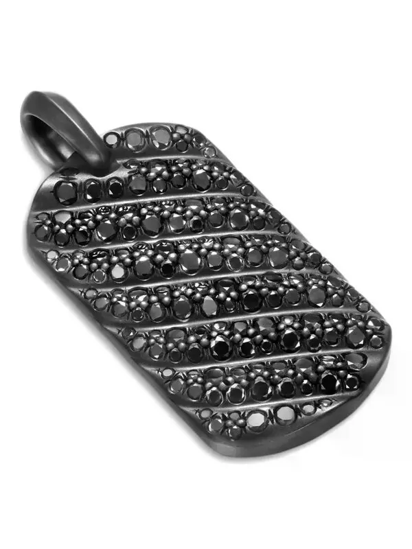 David Yurman Sculpted Cable Diamond Tag