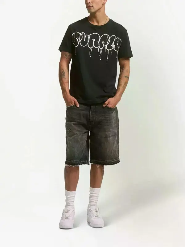 PURPLE BRAND Distressed Denim Shorts