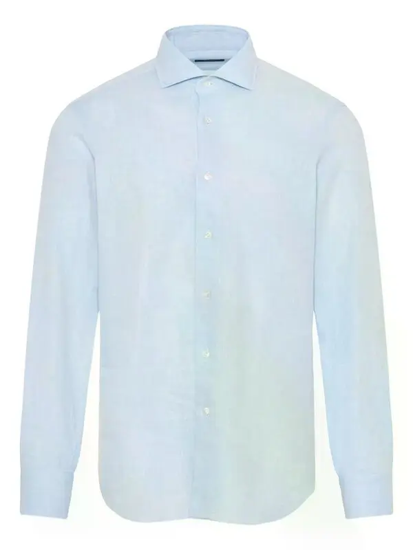 BARBA NAPOLI Poplin Shirt - Blue
