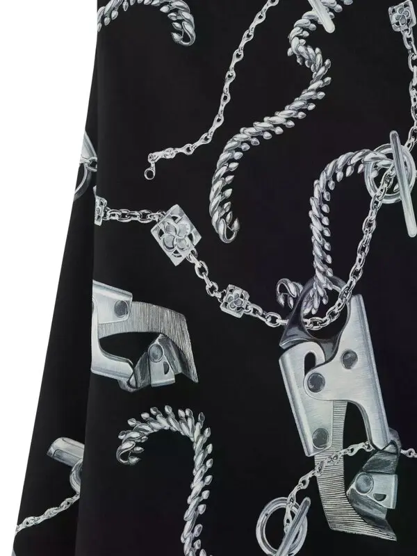 Burberry Knight Hardware Flared Dress