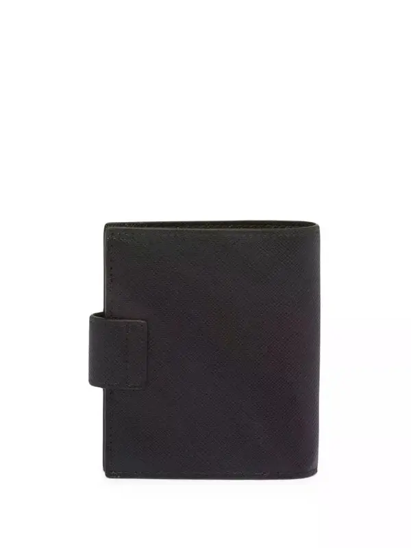 Prada Saffiano Logo-plaque Wallet - Black