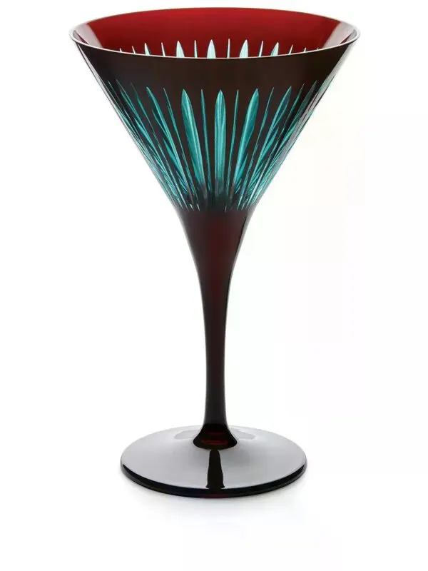 L'Objet Prism Martini Glasses - Red