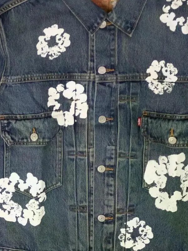 DENIM TEARS X Levi's All Over Wreath Jacket