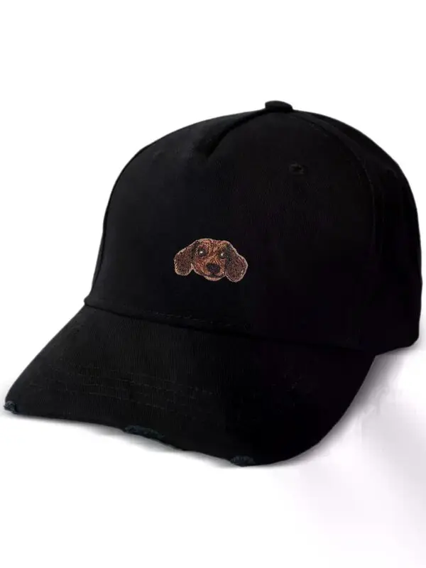 PELO FOUNDATION Cotton Cap With Patch Detail - Black