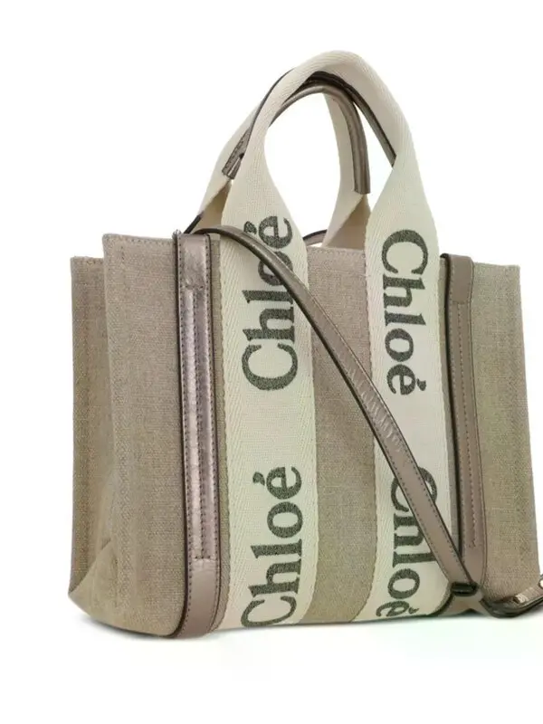 Chloé Small Woody Tote Bag - Neutrals