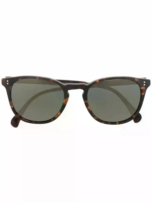 Oliver Spencer Finley Round-frame Sunglasses - Brown