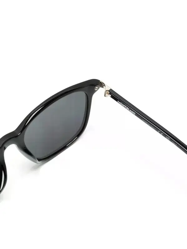 Montblanc Square-frame Sunglasses - Black