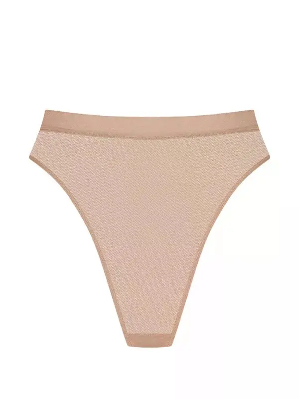 MAISON CLOSE Corps À Corps Mesh Thong - Neutrals