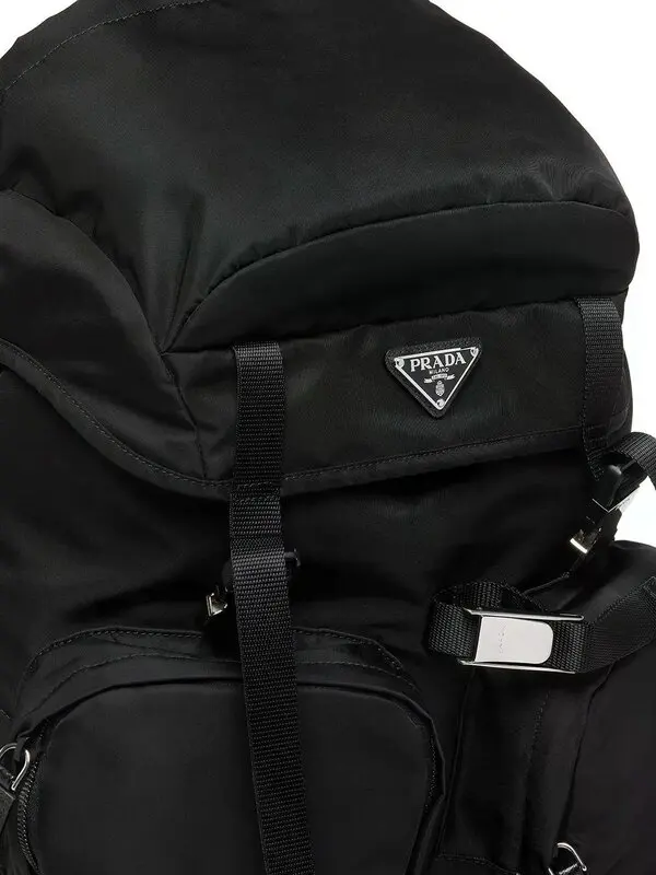 Prada Re-nylon Multi-pocket Backpack - Black