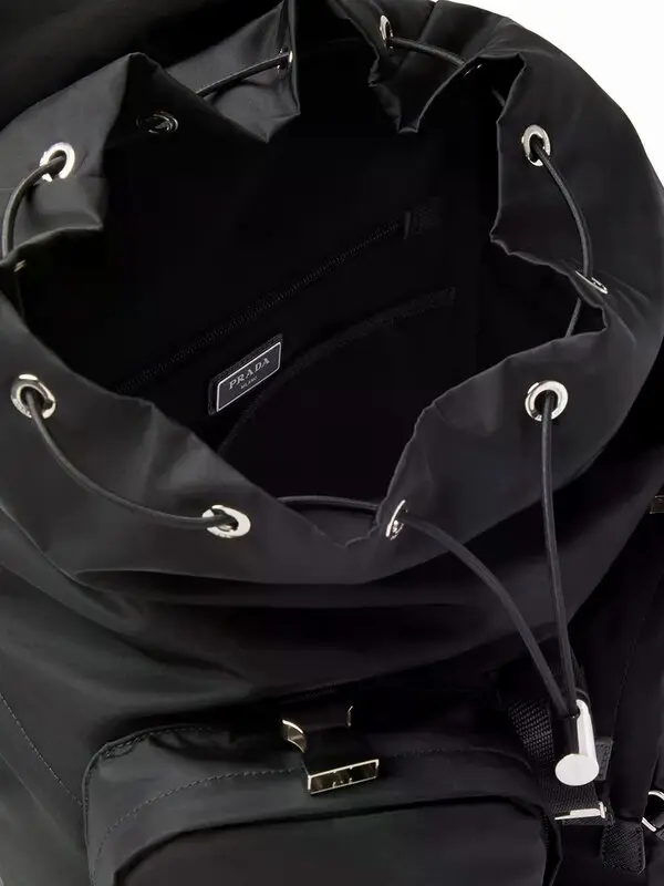 Prada Re-nylon Multi-pocket Backpack - Black