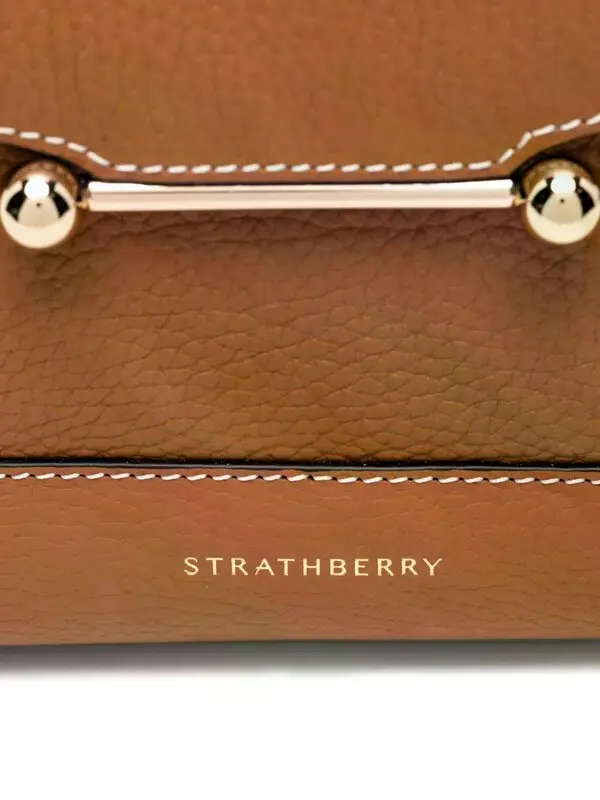 Strathberry Mosaic Tote Bag - Brown