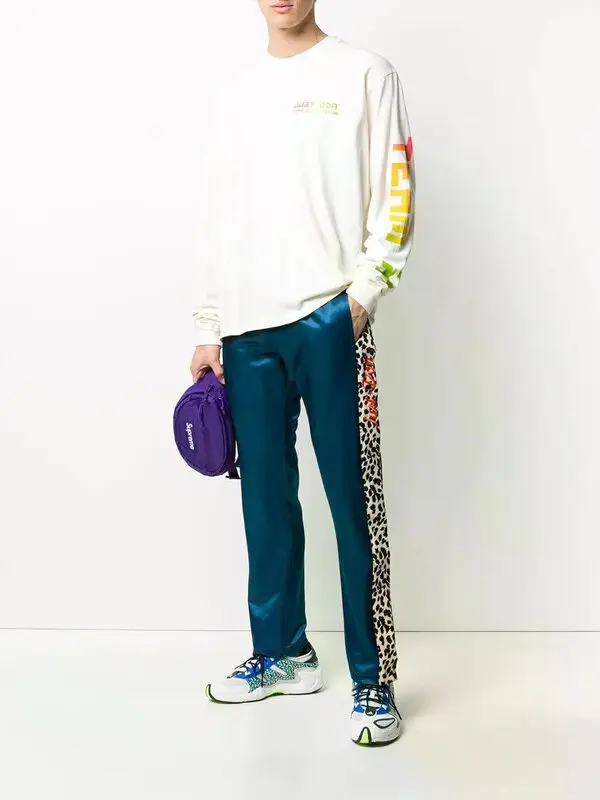 JUST DON Contrast-stripe Track Pants