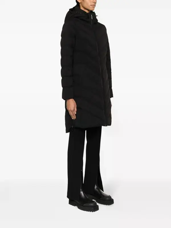 Michael Kors Chevron-quilted Hooded Jacket