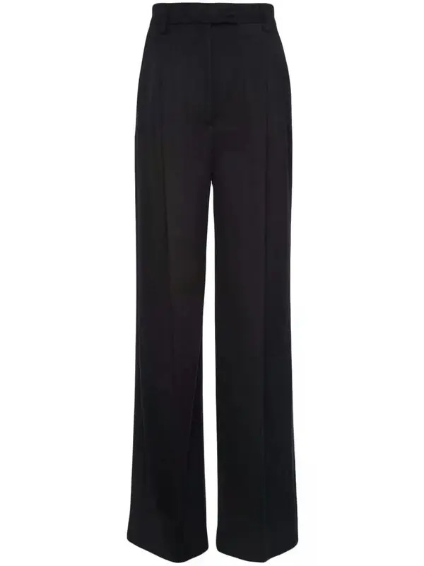 Prada Feather-trim Cashmere Trousers